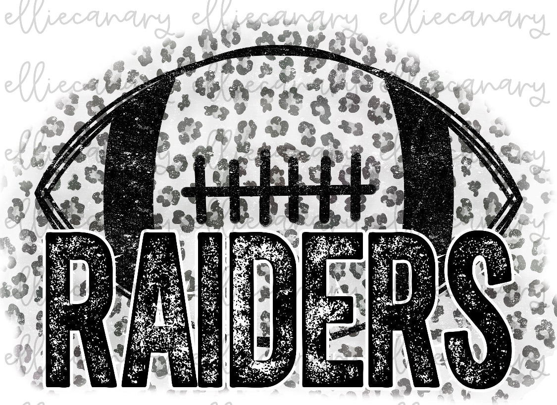 Raider Cheetah Print & Football Background – Mama’s Got A Side Hustle